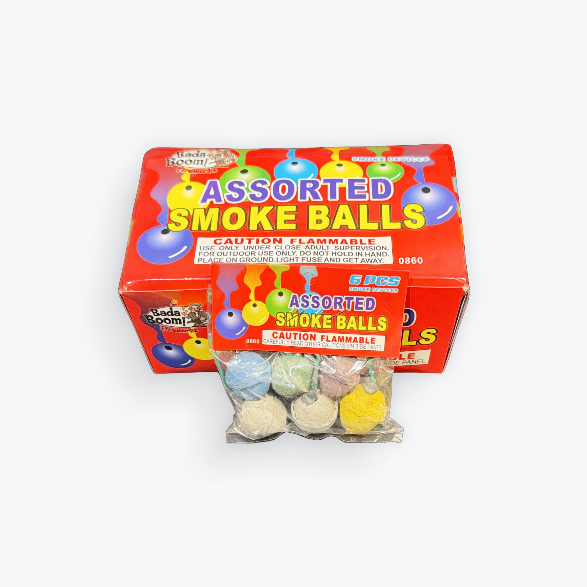 Assorted Clay Color Smoke Balls Box of 72 | Redbeard’s Fireworks ...