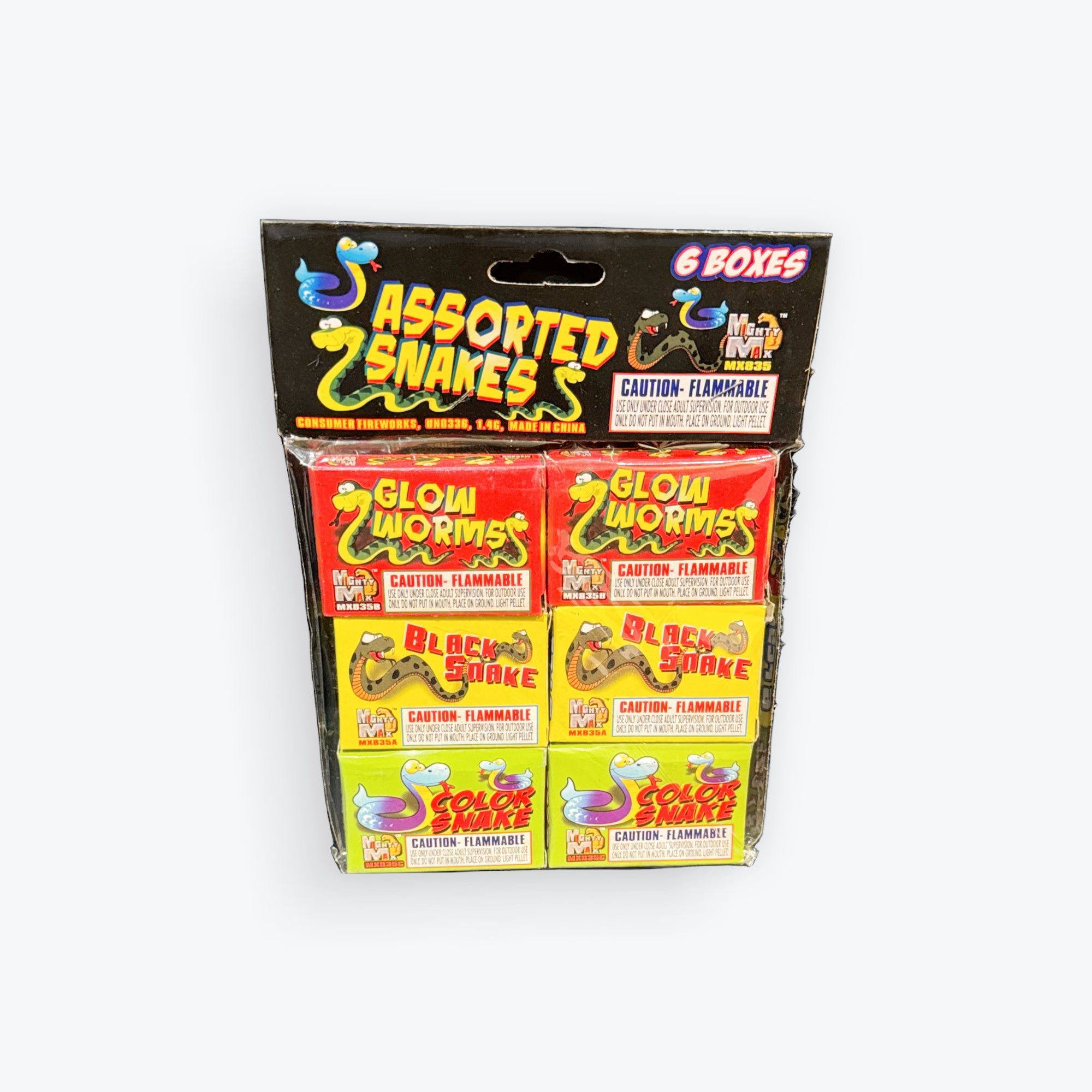 Assorted Snakes | Redbeard’s Fireworks Novelties Online